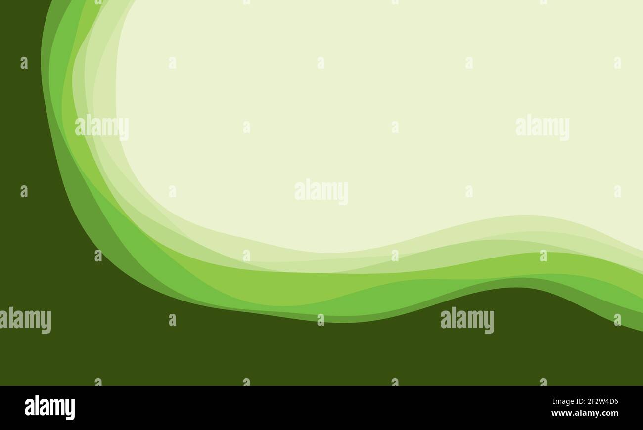 Vector green colour wave Stock Vector Images - Alamy