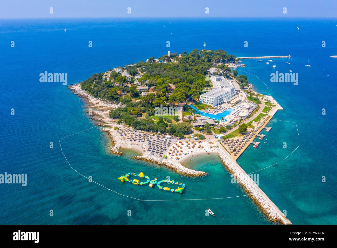 Aerial view of Saint Nikola island near Porec, Croatia Stock Photo - Alamy