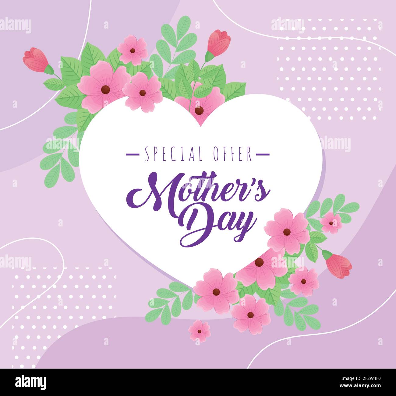 mothers day heart Stock Vector Image & Art - Alamy