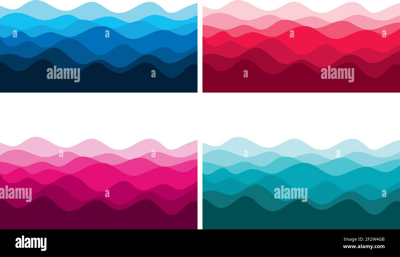 vector colour wave background Stock Vector Image & Art - Alamy