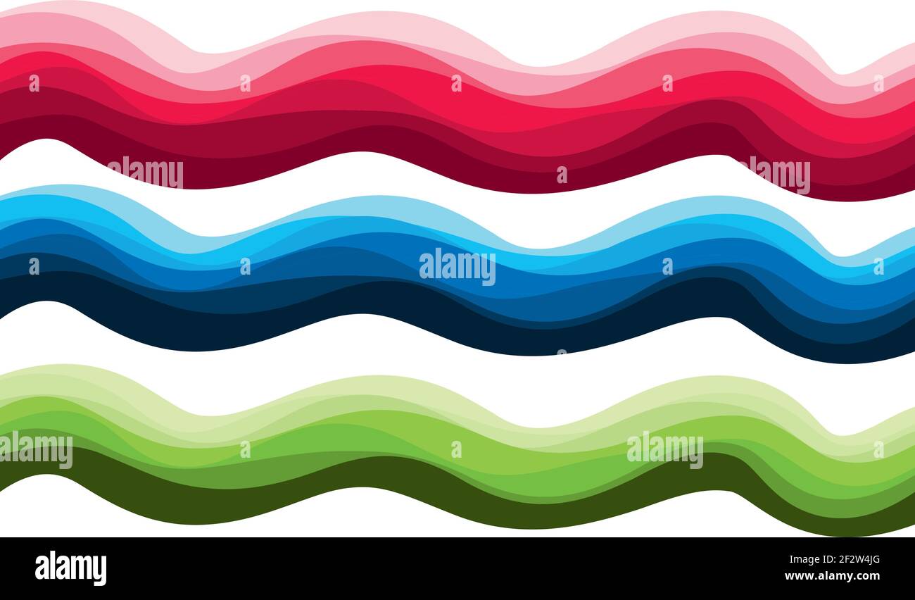 vector colour wave background Stock Vector Image & Art - Alamy