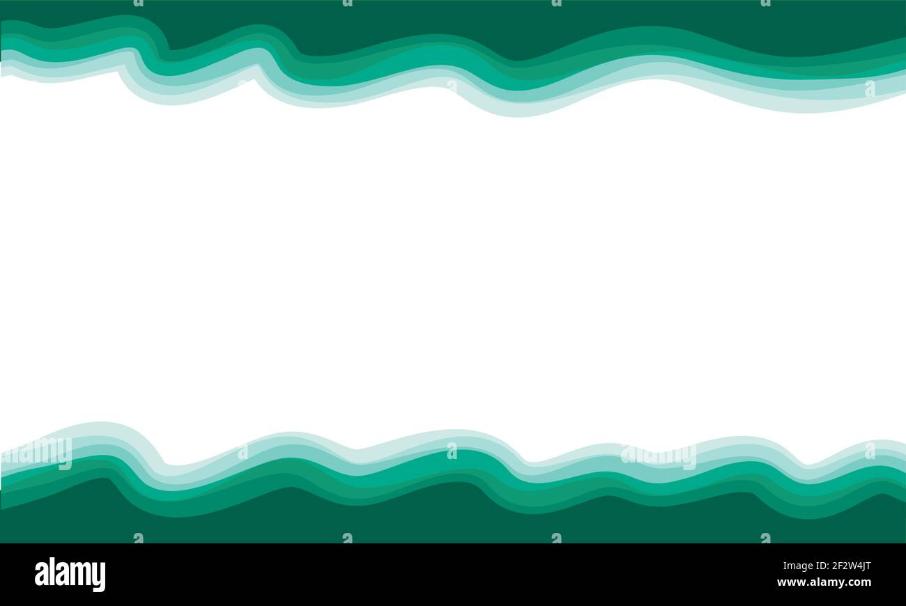Vector green colour wave Stock Vector Images - Alamy