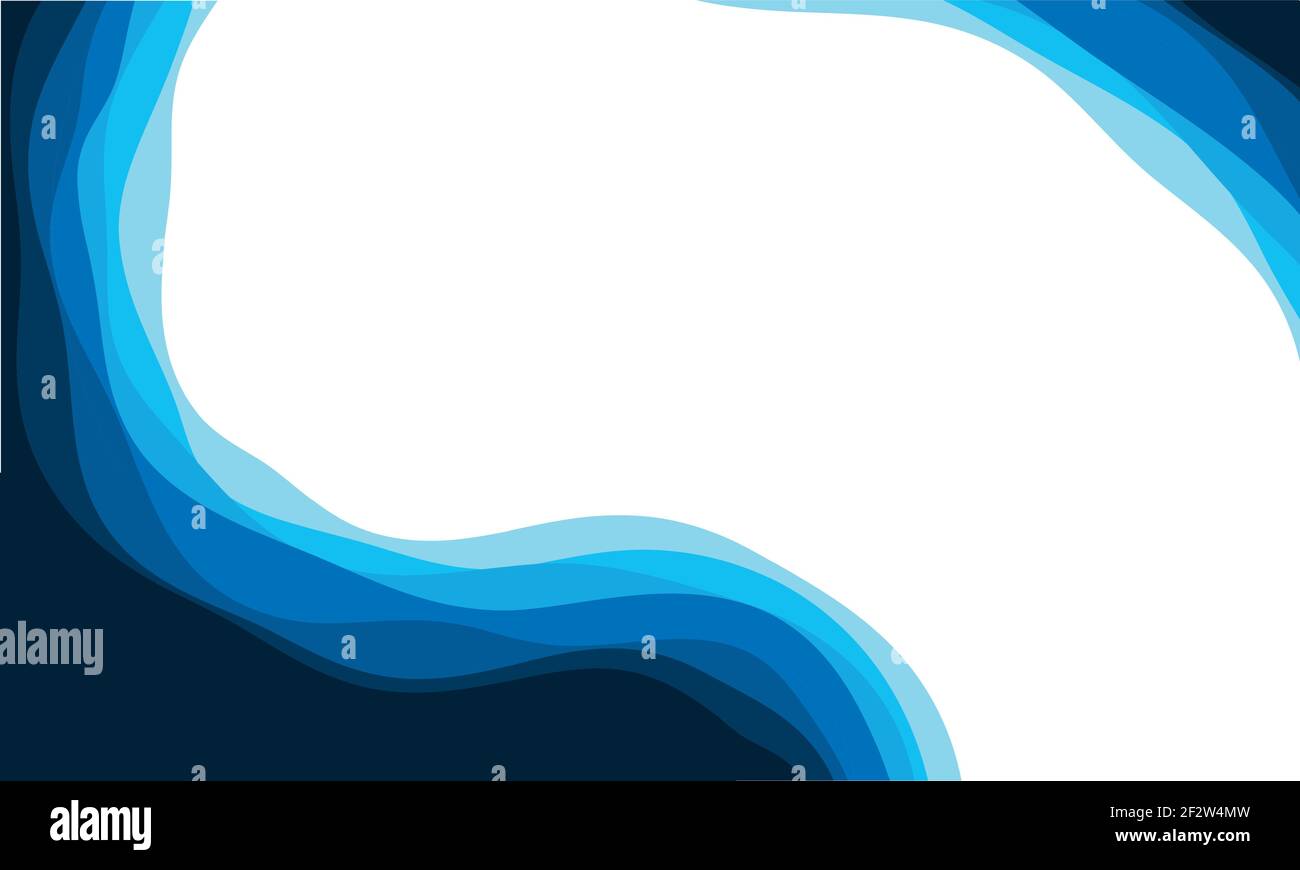 vector blue colour wave background Stock Vector Image & Art - Alamy