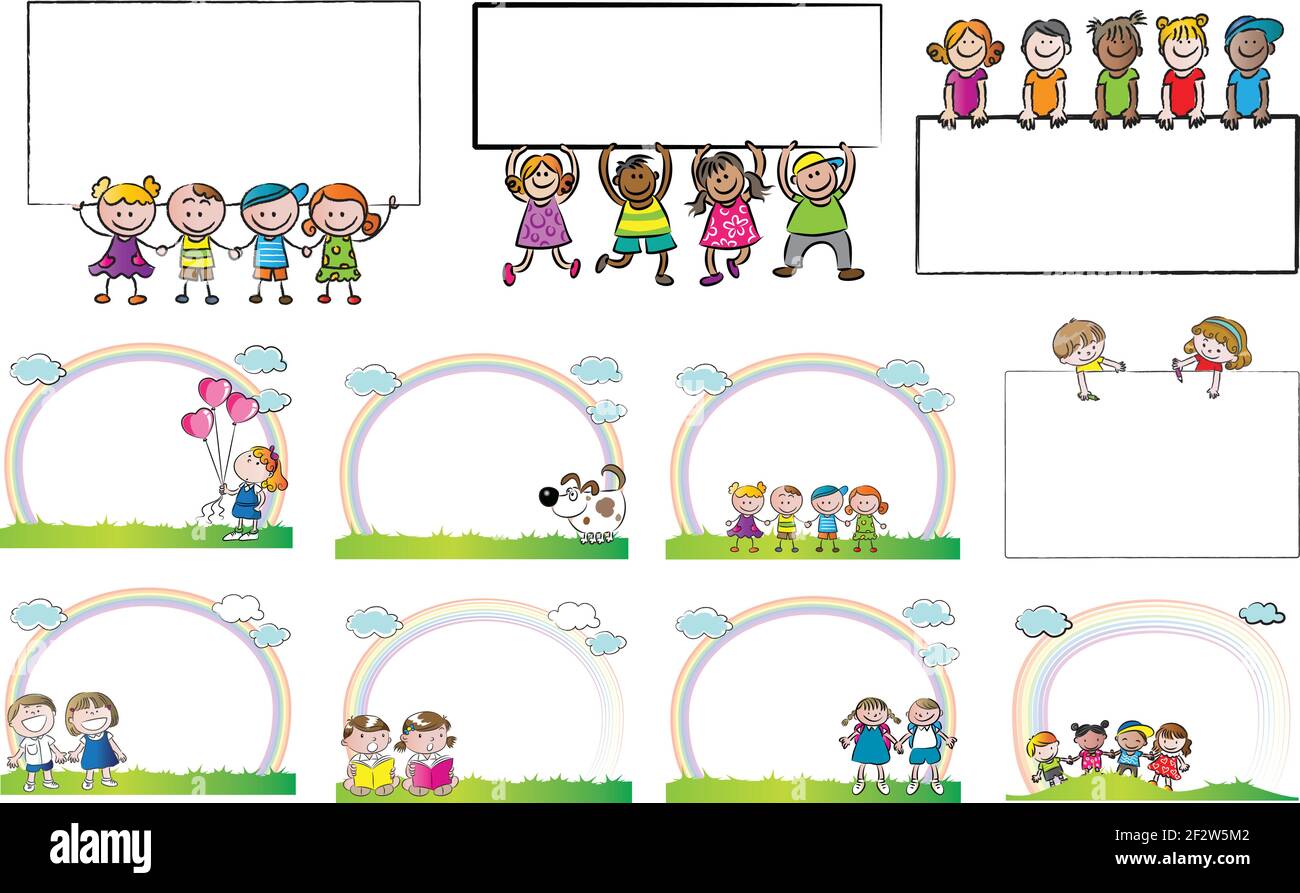 Cartoon boy girl at Stock Vector Images - Alamy