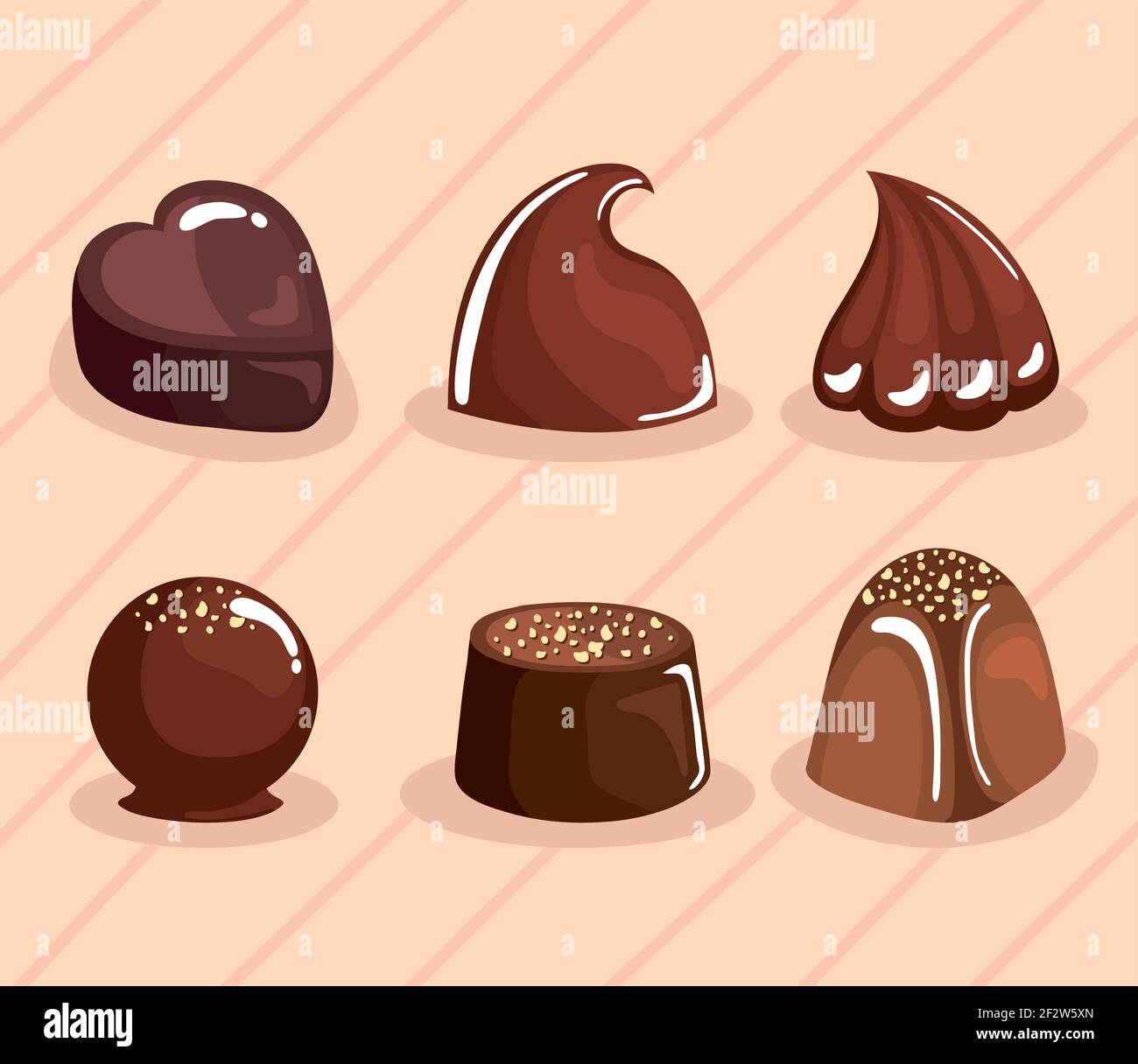 six chocolate products Stock Vector Image & Art - Alamy