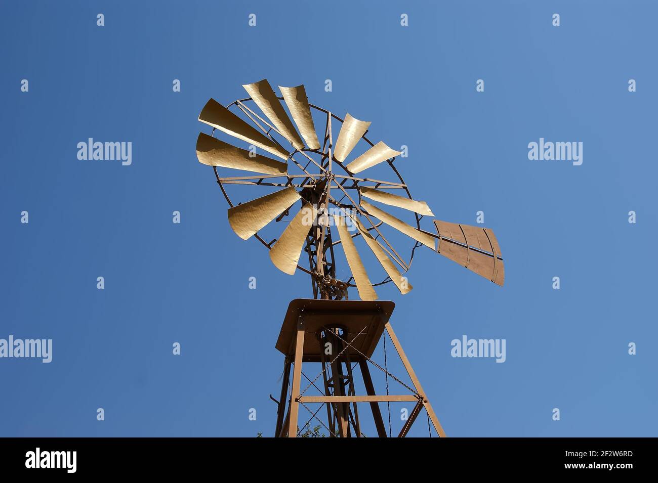 Old ranch windmill Stock Photo - Alamy