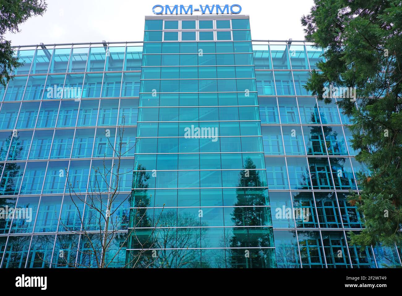 GENEVA, SWITZERLAND -5 APR 2019- Exterior view of the building of the ...