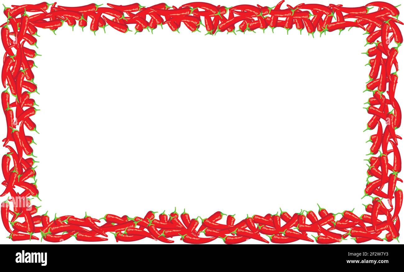 red chili border Stock Vector Image & Art - Alamy