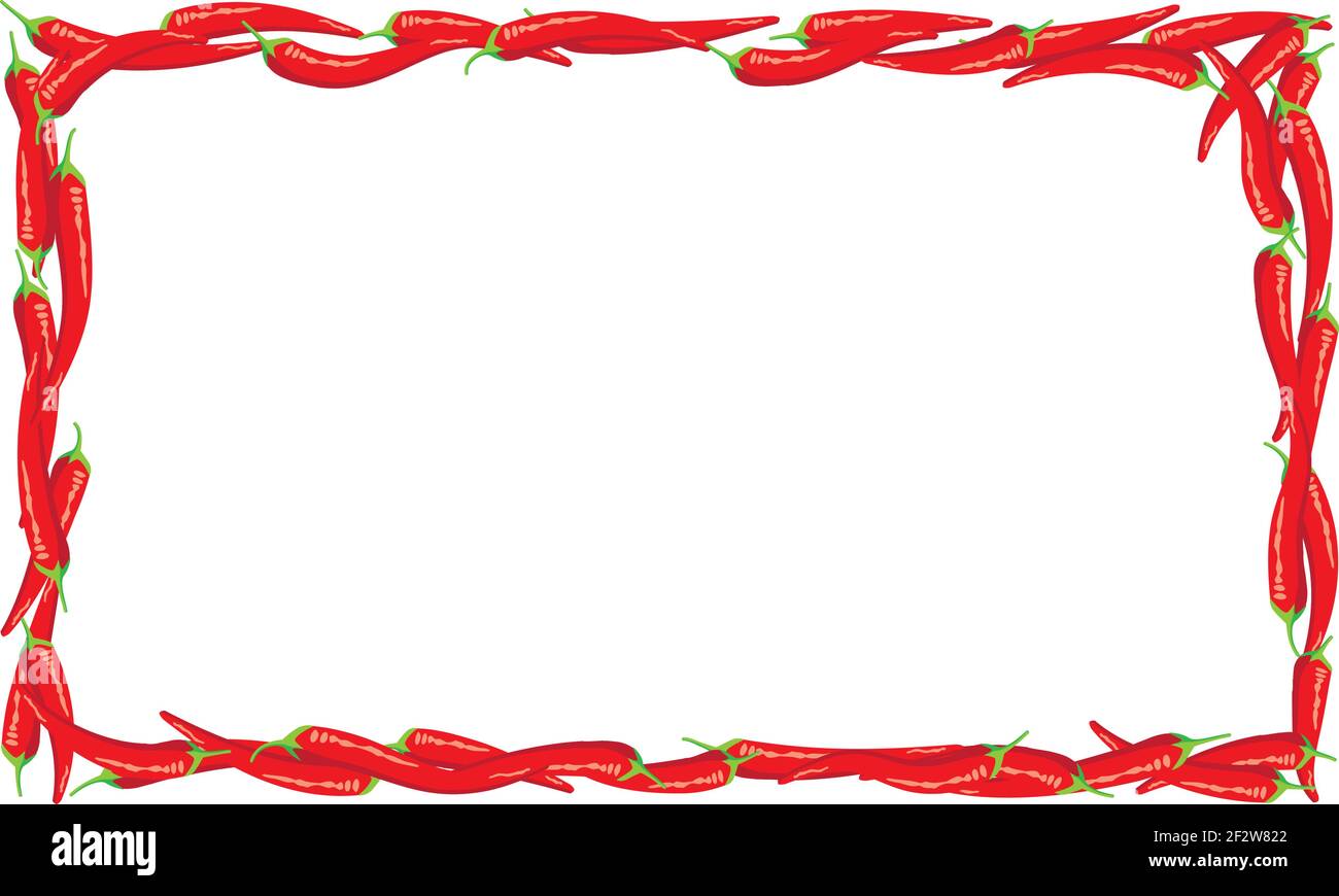 red chili border Stock Vector Image & Art - Alamy
