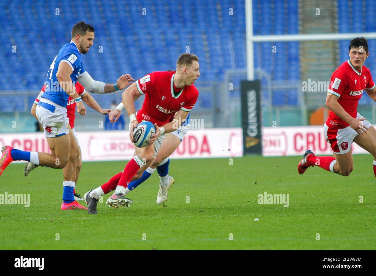 Stadio Olimpico, Rome, Italy, 13 Mar 2021, Liam Williams (Wales) during ...