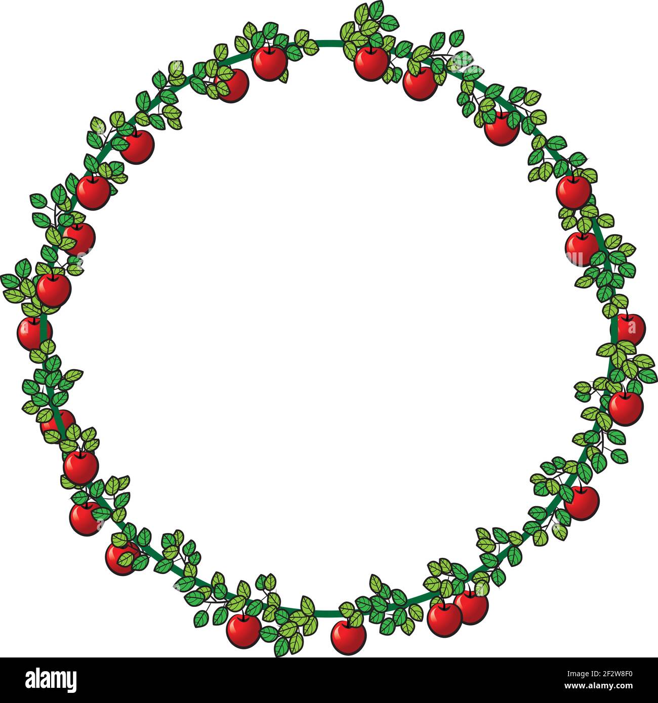 apple tree border frame background Stock Vector Image & Art - Alamy