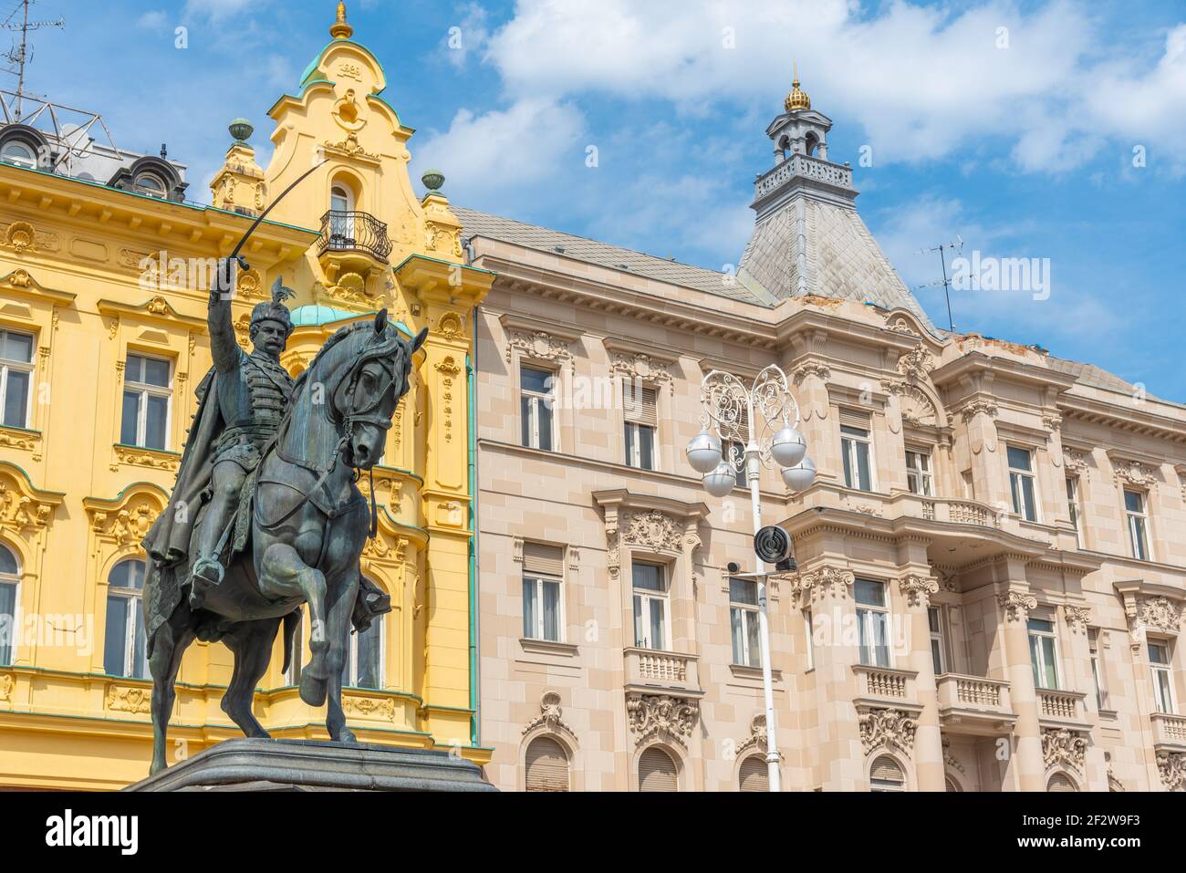 Ban Jelacic square in Zagreb, Croatia Stock Photo - Alamy