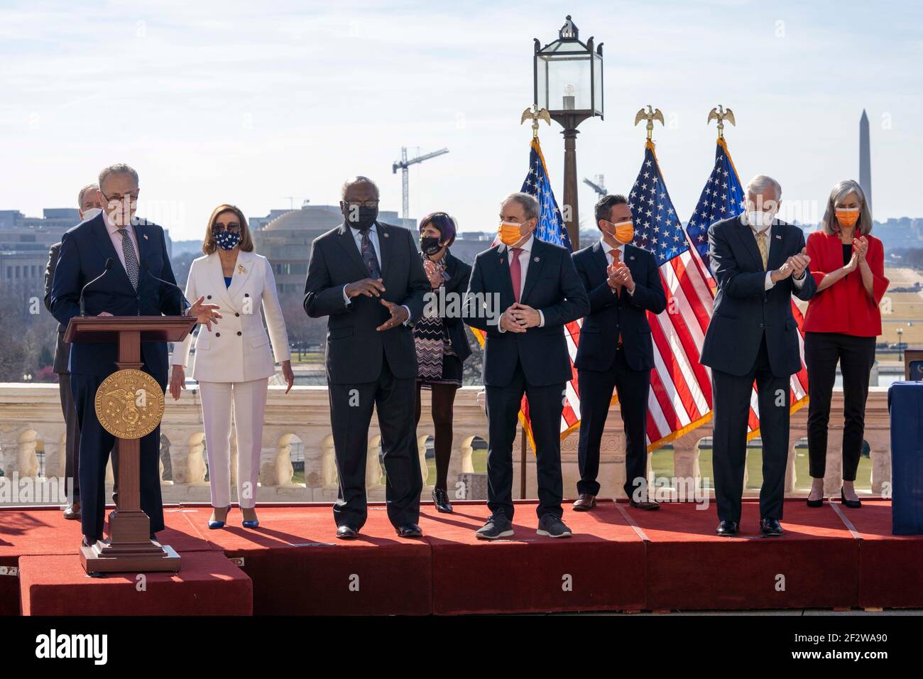 Nancy Pelosi Signing Bill 2021 High Resolution Stock Photography and ...