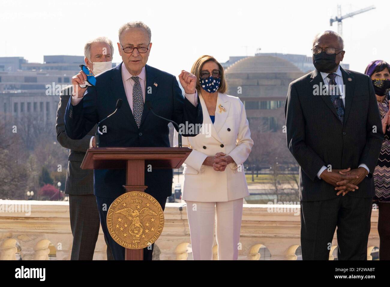Nancy Pelosi Signing Bill 2021 High Resolution Stock Photography and ...