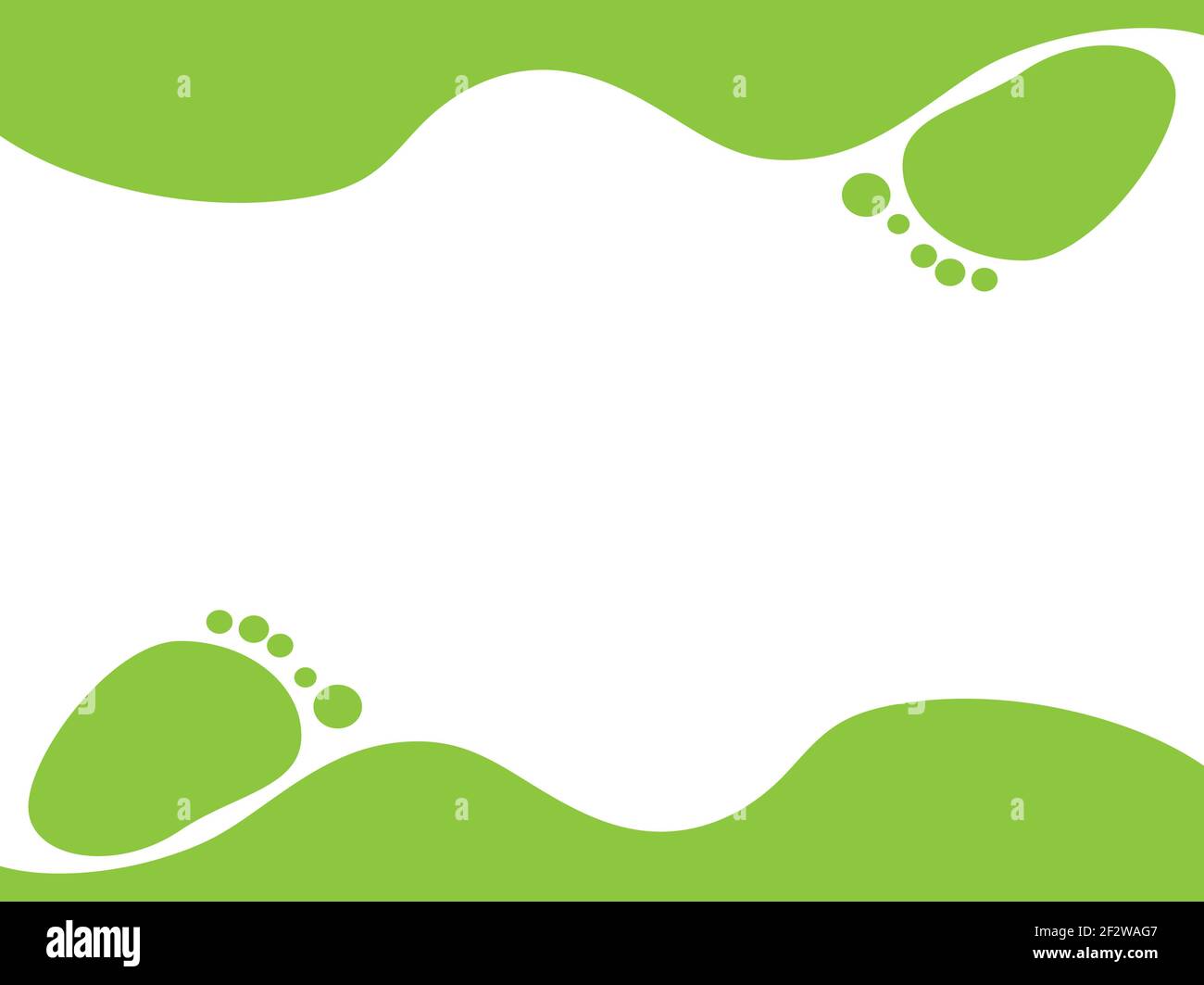foot print border background Stock Vector Image & Art - Alamy