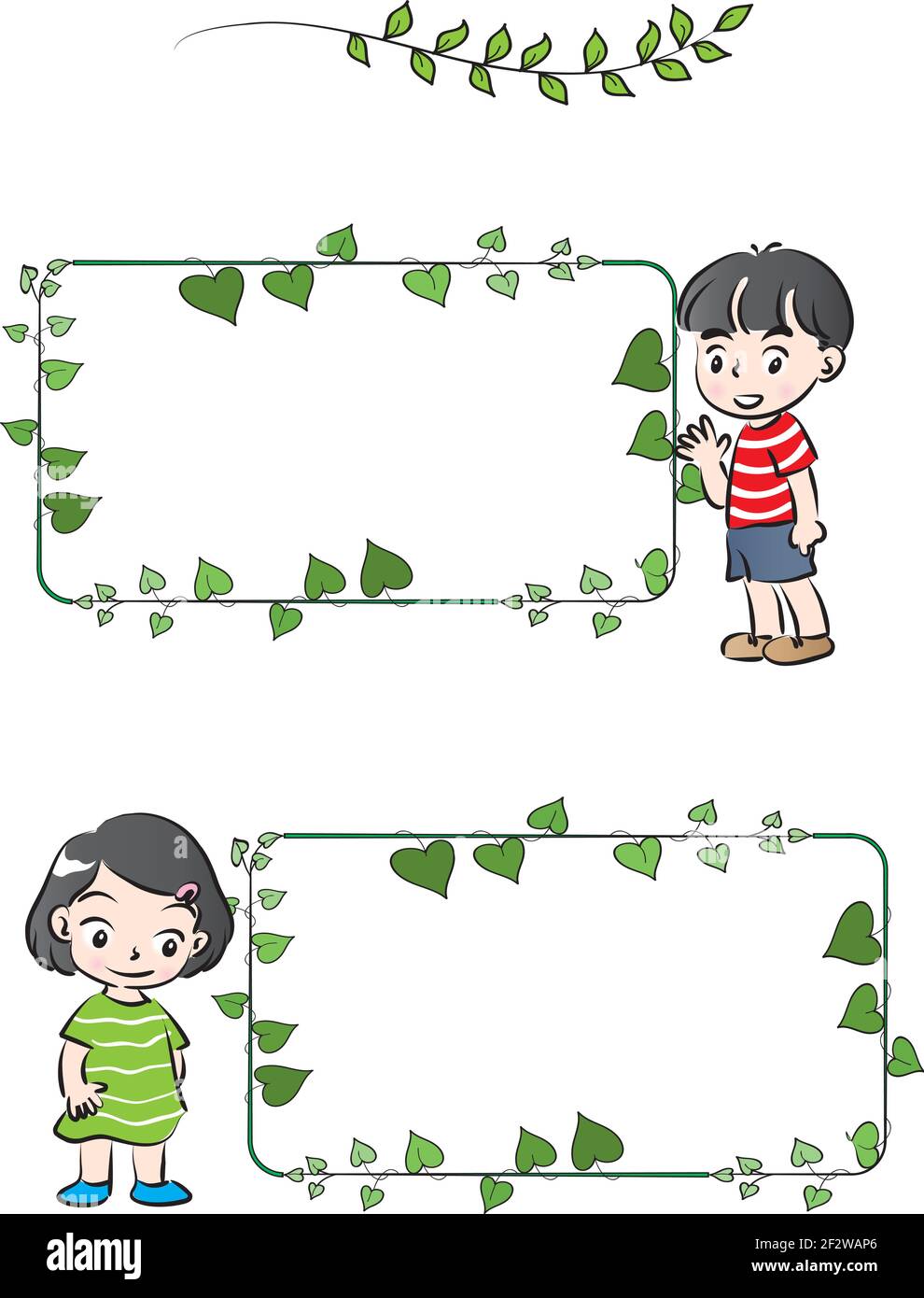 Girl plant Stock Vector Images - Alamy