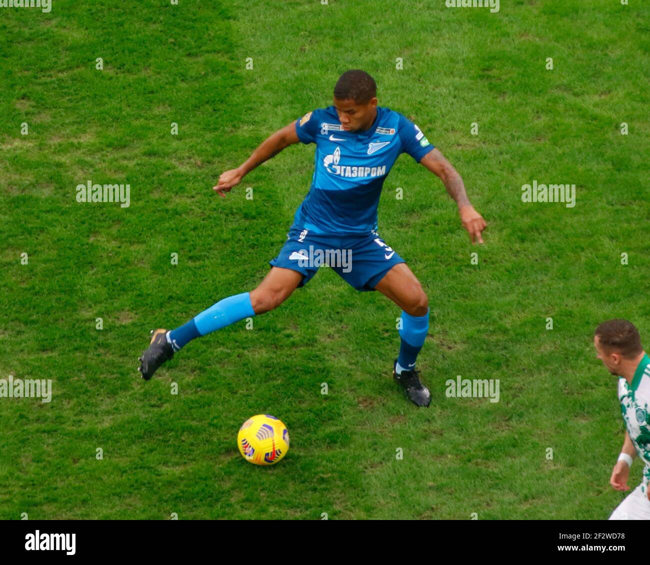 Saint Petersburg, Russia - 13 March 2021: Football. Russian Premier ...