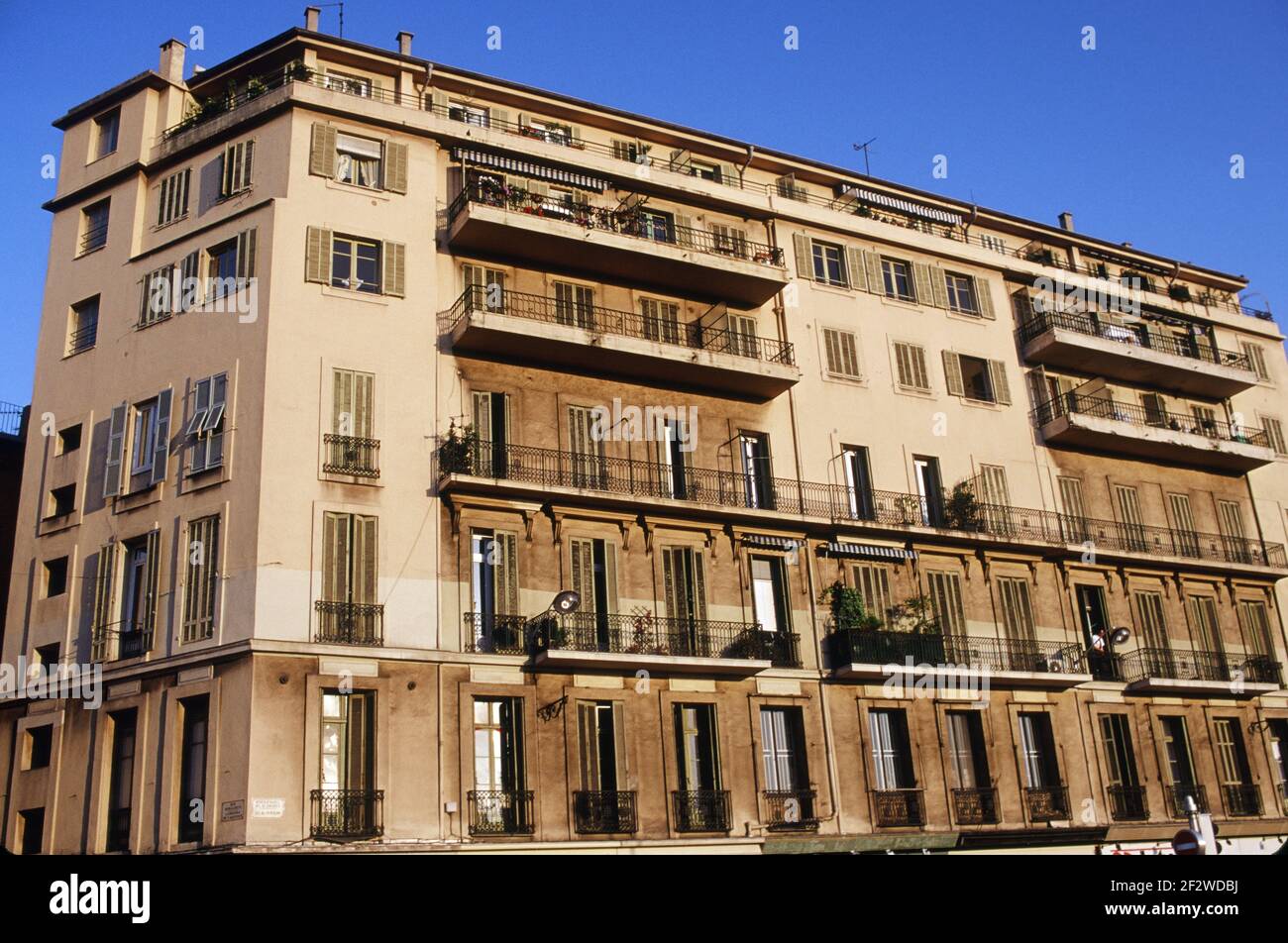 Old Building In Vieux Nice Stock Photo - Alamy
