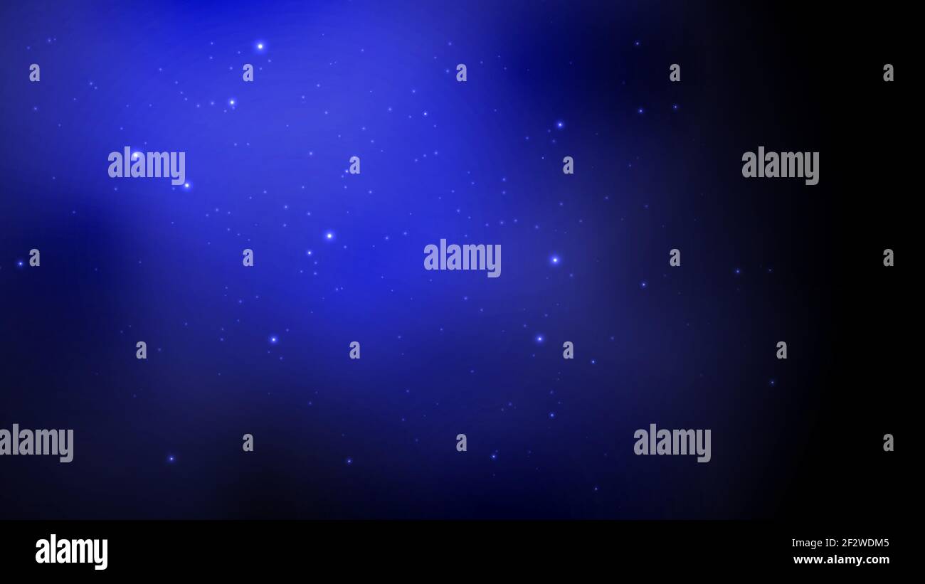 Starry vector abstract background. Shiny dark blue space star dust ...