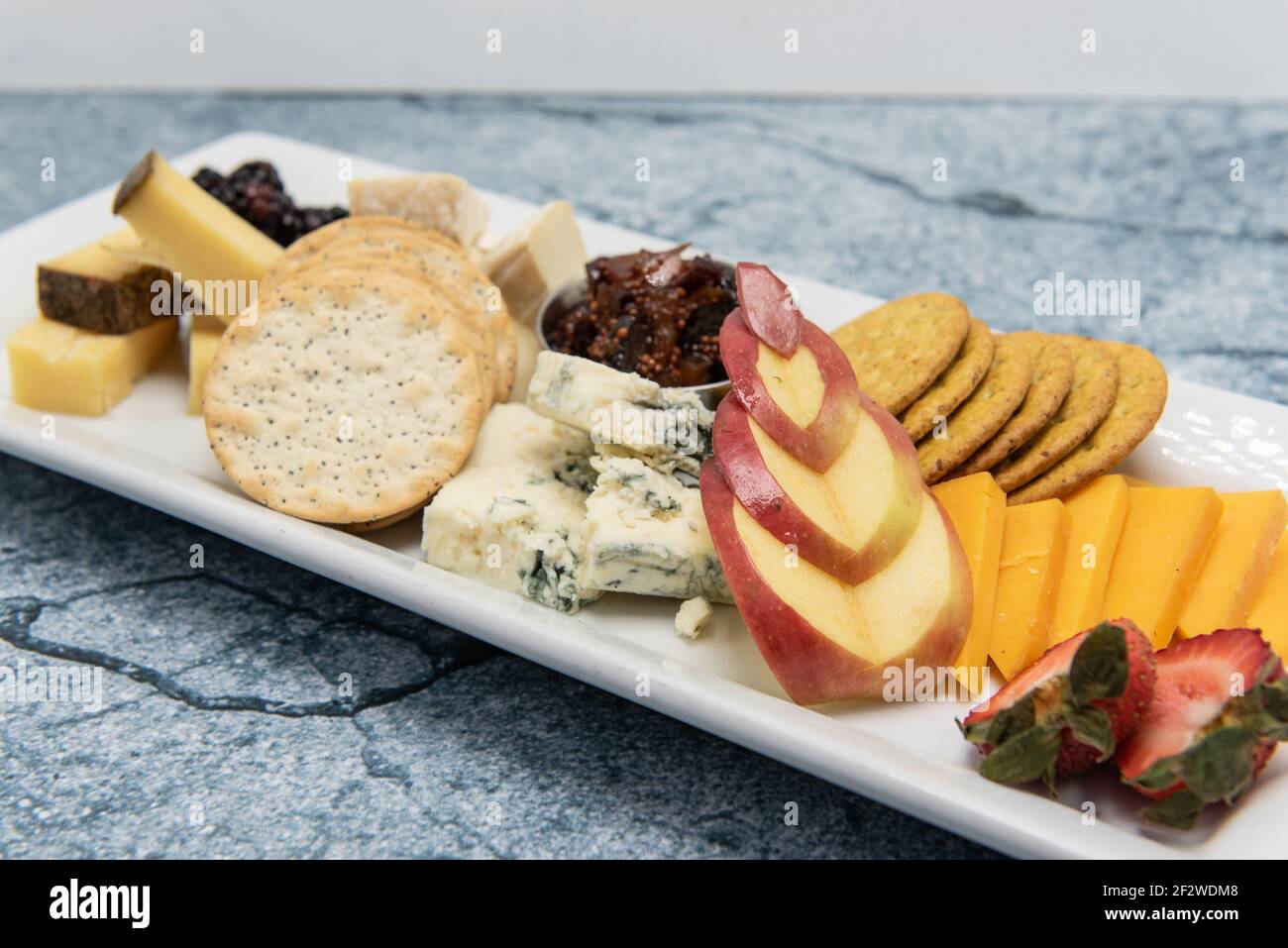 Cheese And Cracker Platter Presentation