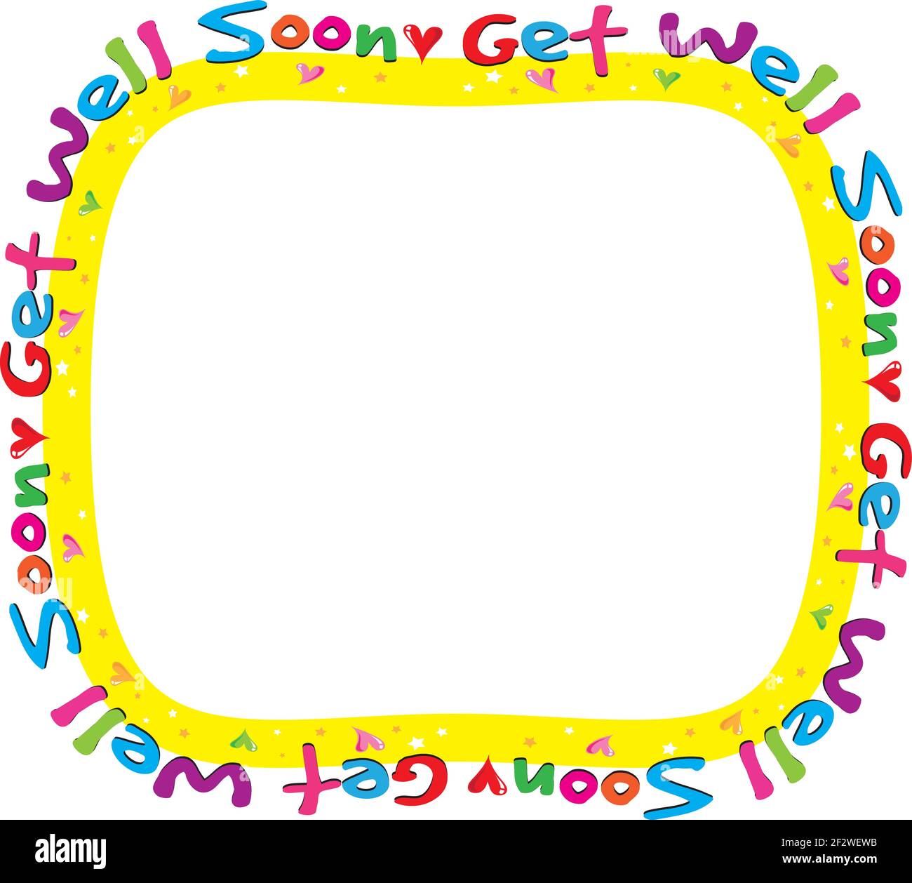 get well soon border Stock Vector Image & Art - Alamy
