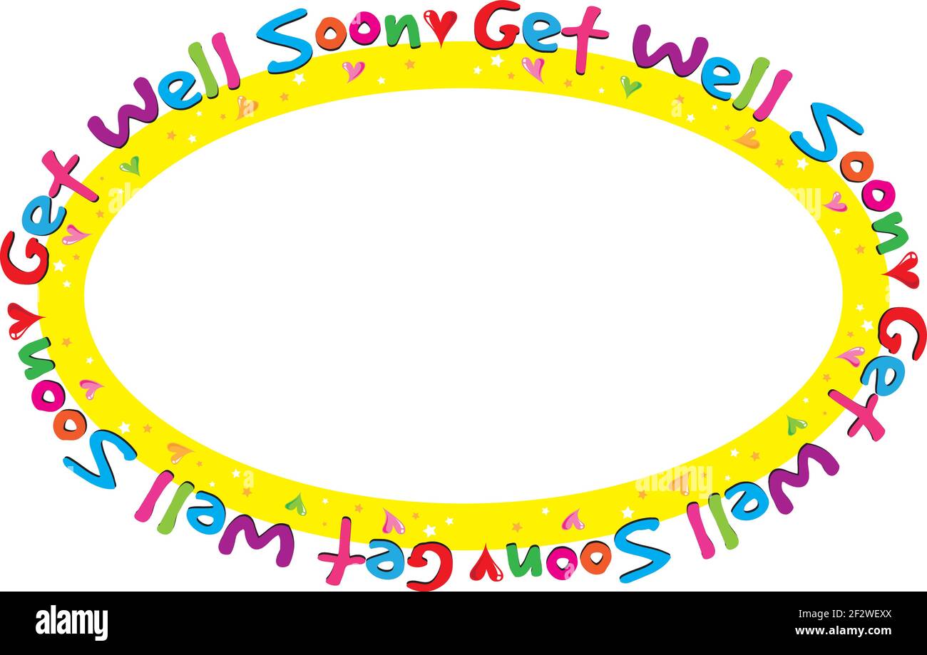get well soon border Stock Vector Image & Art - Alamy