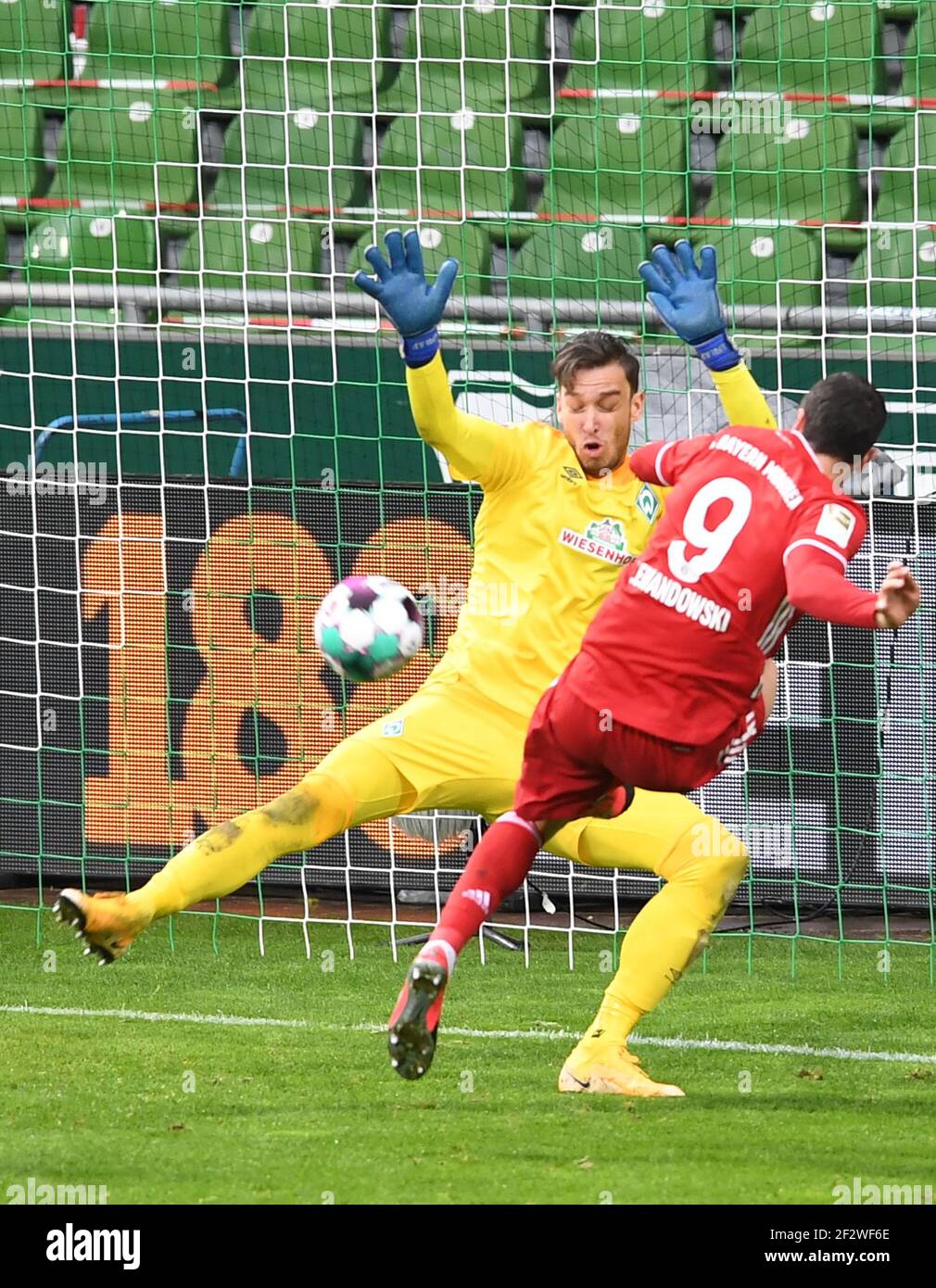 Bremen, Germany. 13th Mar, 2021. Football: Bundesliga, Werder Bremen ...