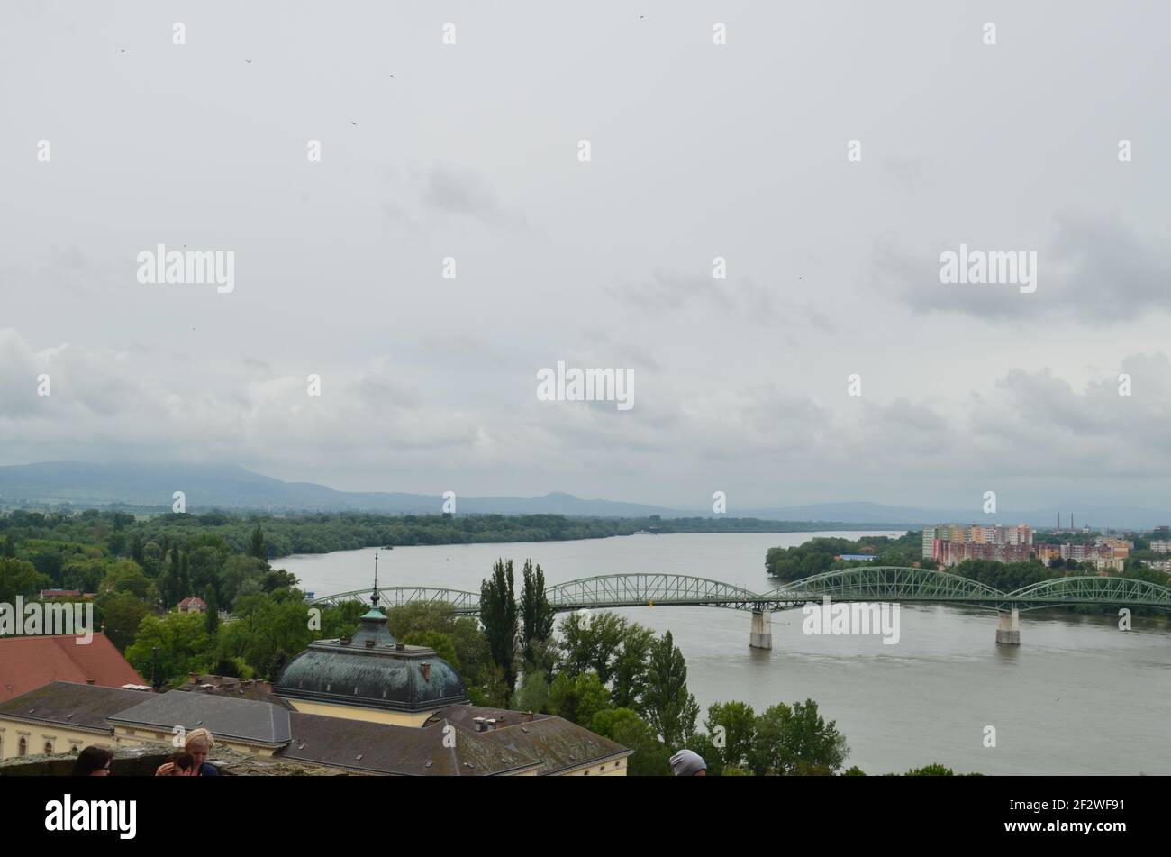 Slovakia border and Maria Valeria Bridge visible from the Hungarian ...