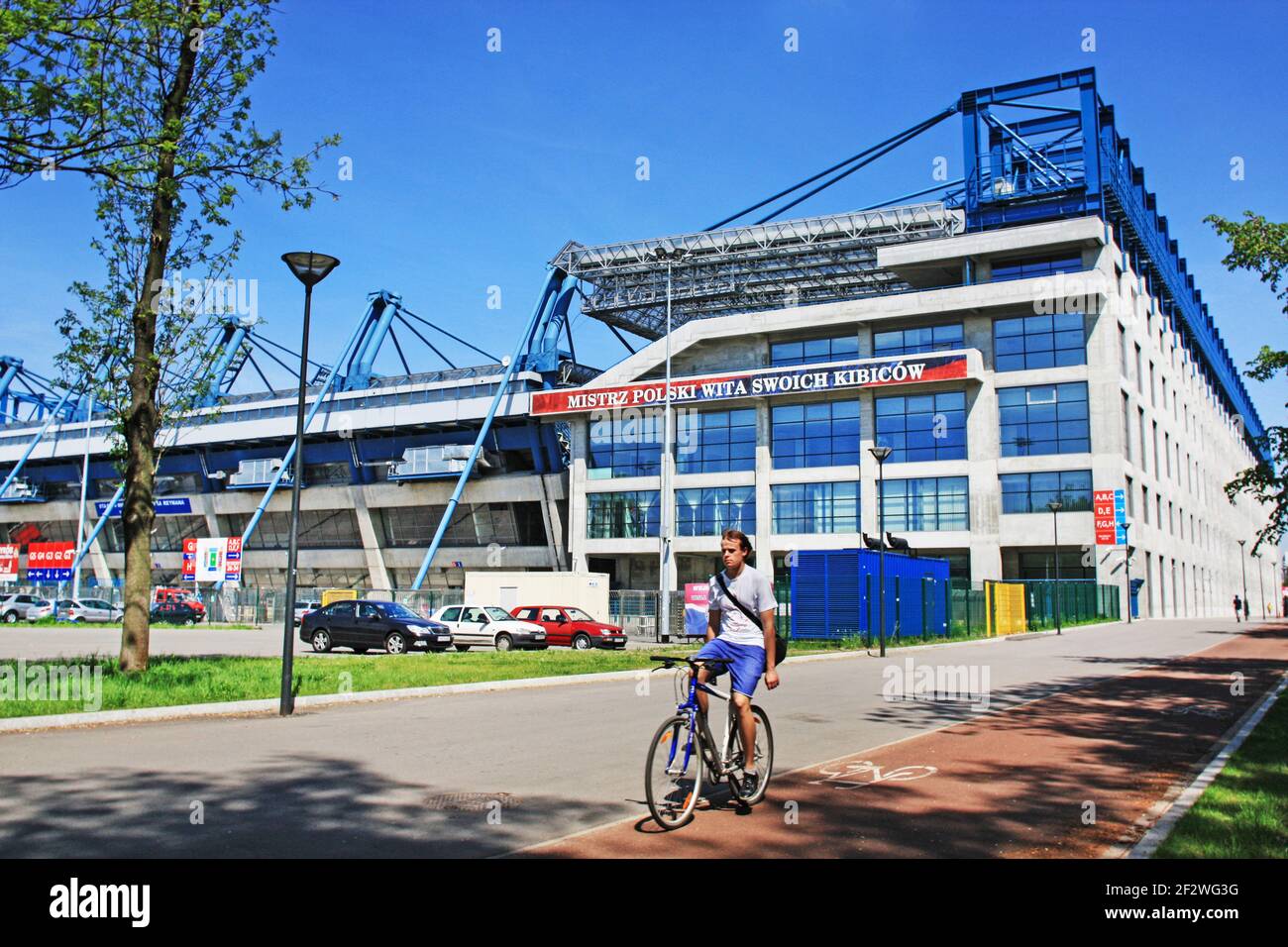 City stadium of Wisla Krakow, a football-specific stadium Stock Photo ...