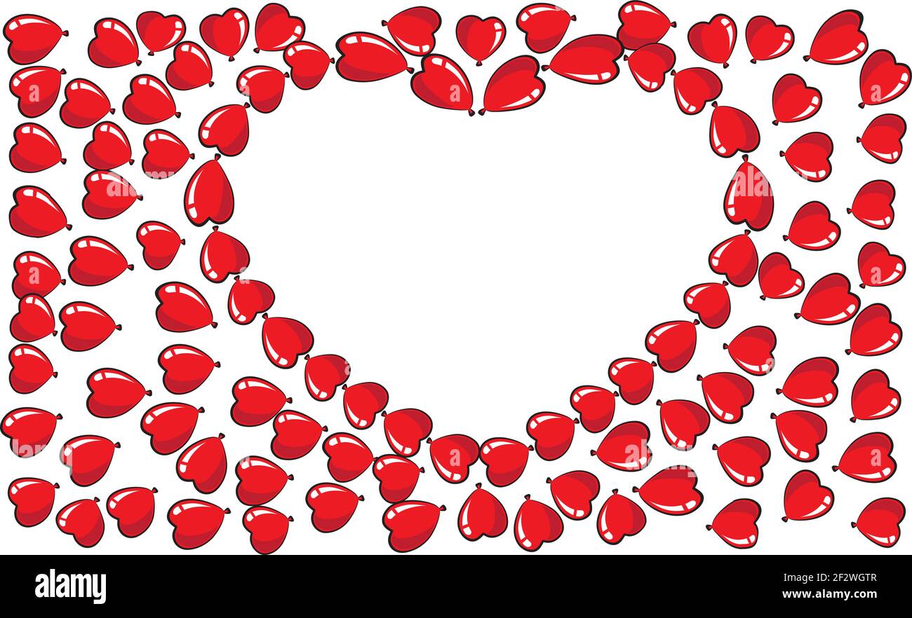Heart shape border Cut Out Stock Images & Pictures - Alamy