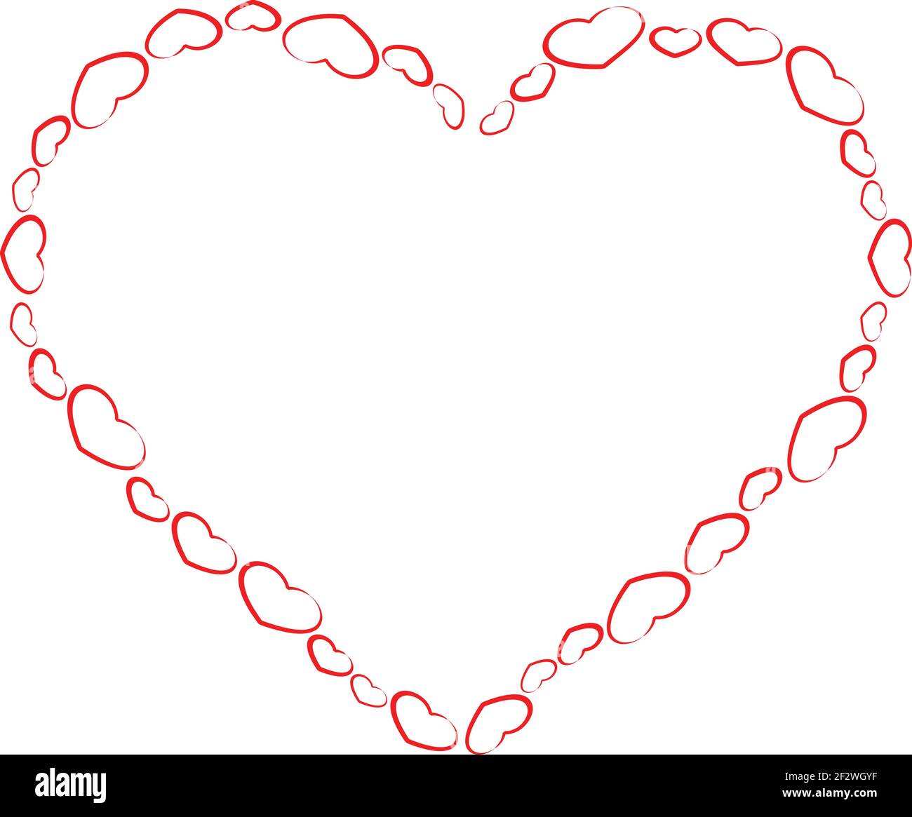 heart shape border Stock Vector Image & Art - Alamy
