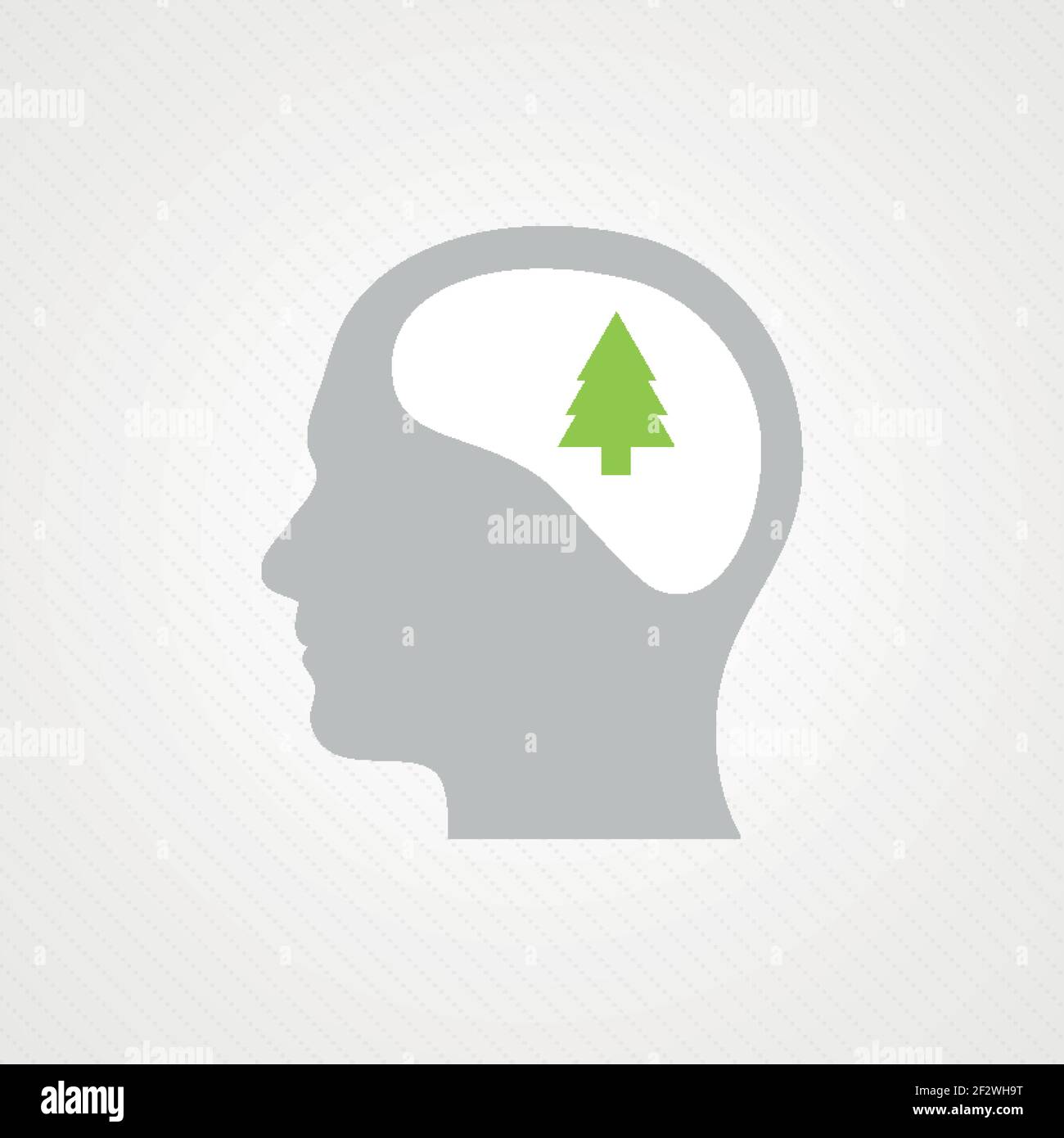 Human head and tree illustration hi-res stock photography and images ...