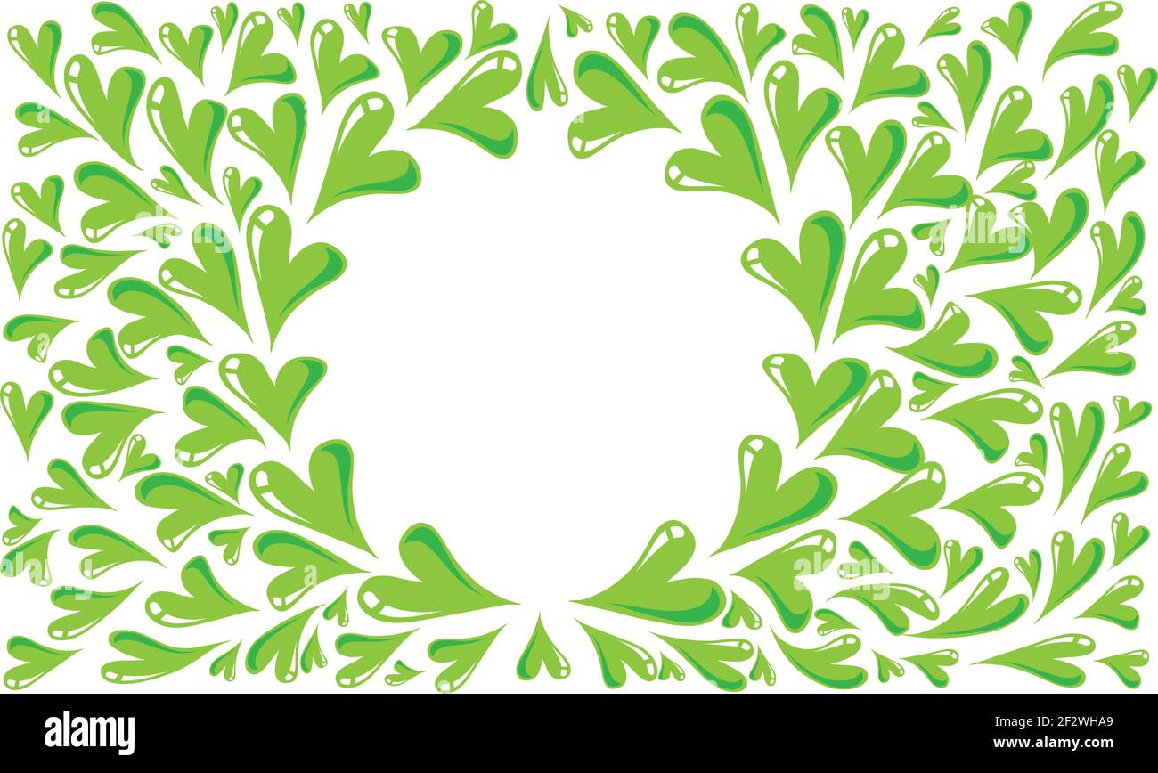 heart shape border Stock Vector Image & Art - Alamy