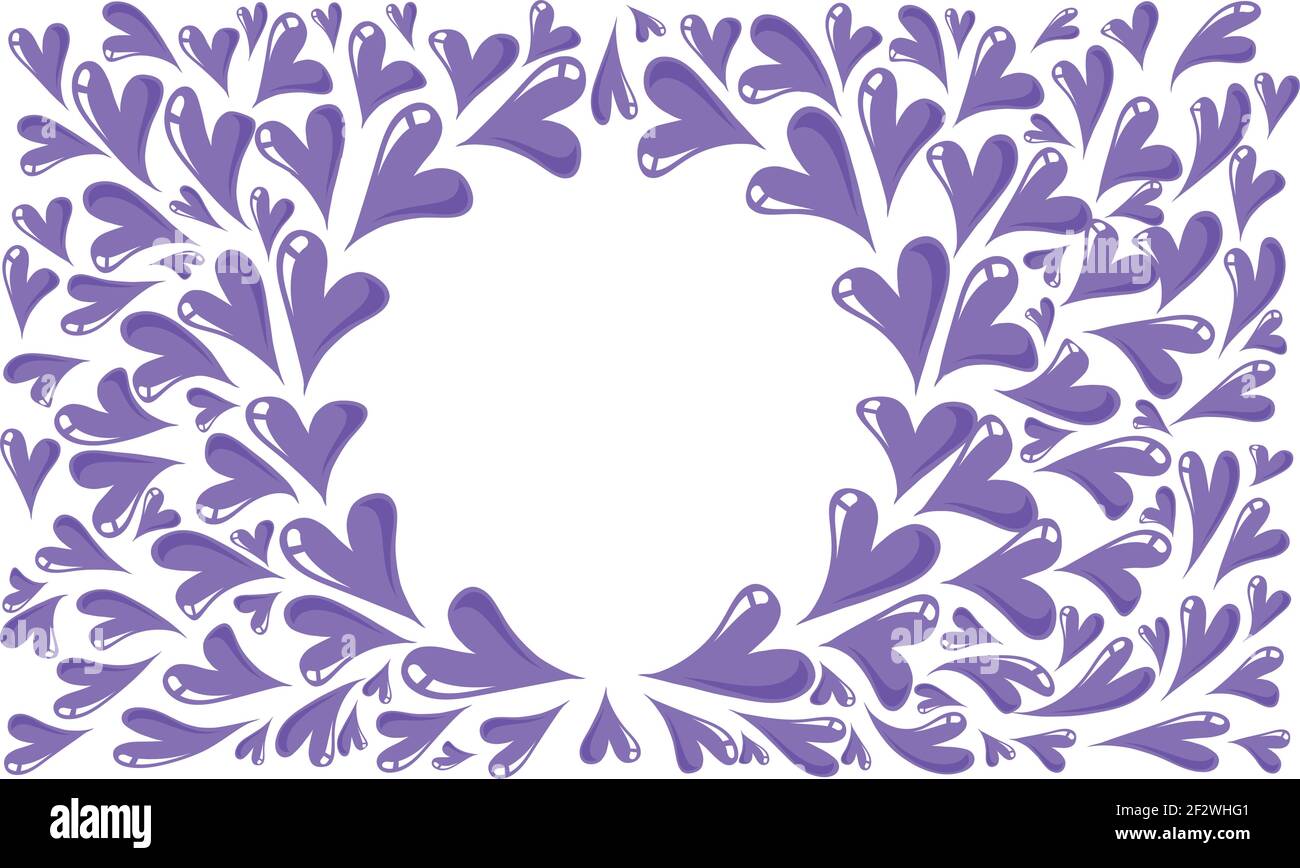 heart shape border Stock Vector Image & Art - Alamy