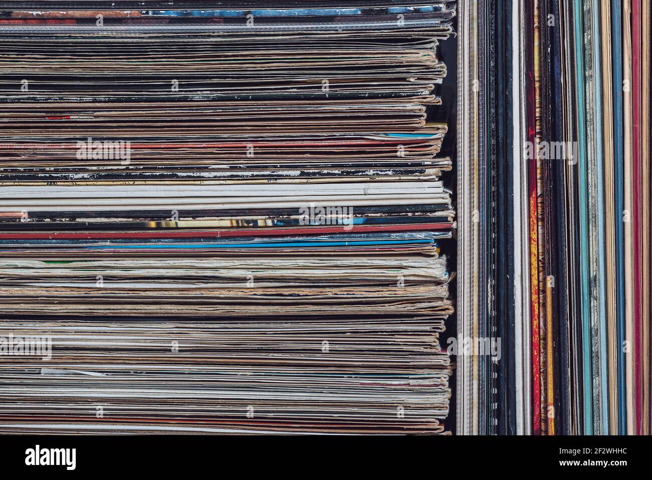 a pile of old vinyl records Stock Photo - Alamy