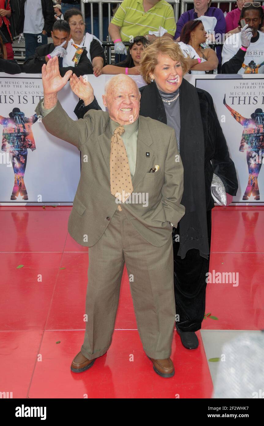 Jan Rooney and Mickey Rooney at Michael Jackson's THIS IS IT PREMIERE ...