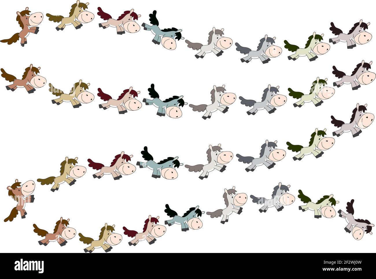 horse running border logo set background Stock Vector Image & Art - Alamy