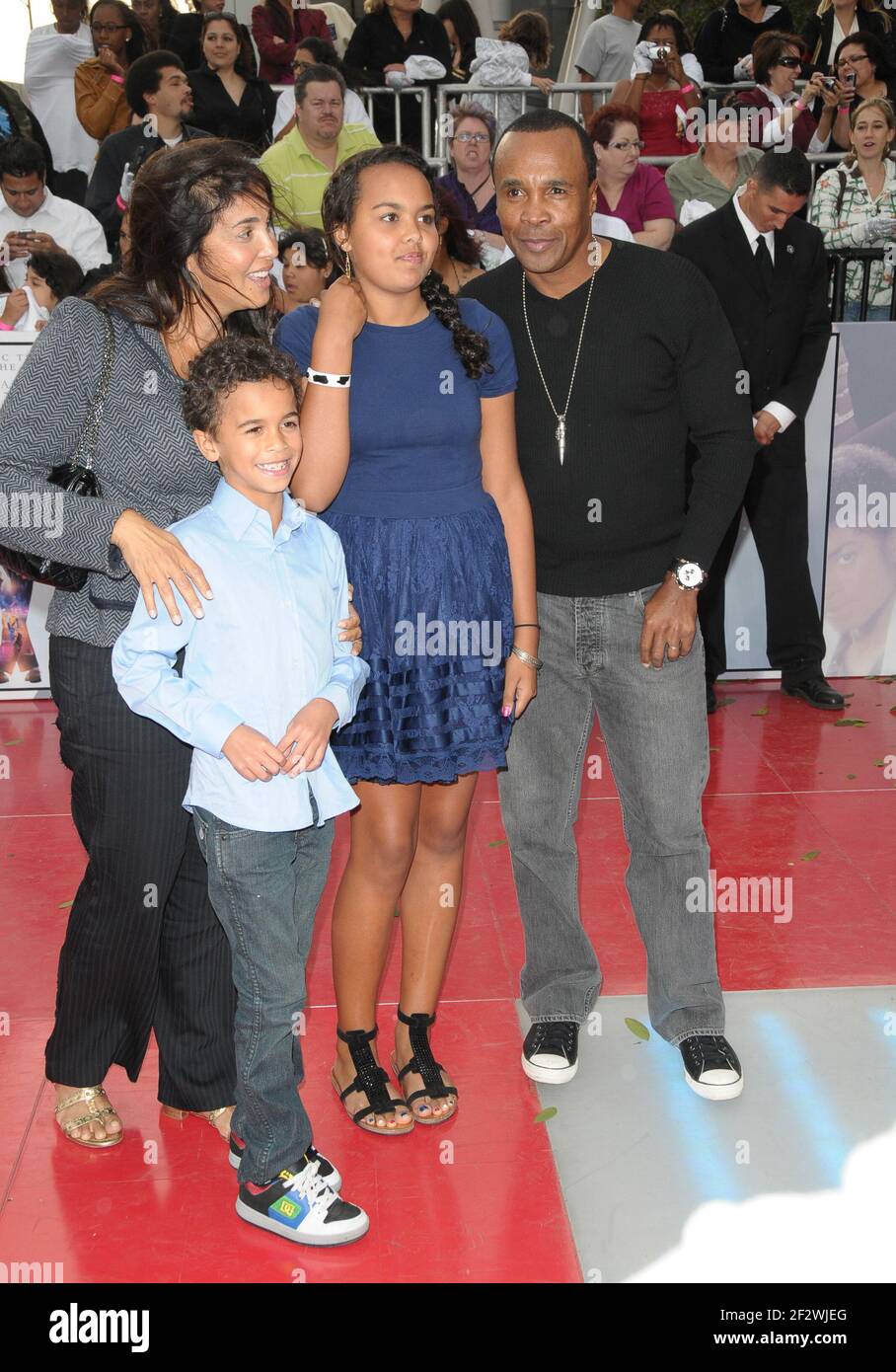 Sugar Ray Leonard at Michael Jackson's THIS IS IT PREMIERE Downtown Los ...