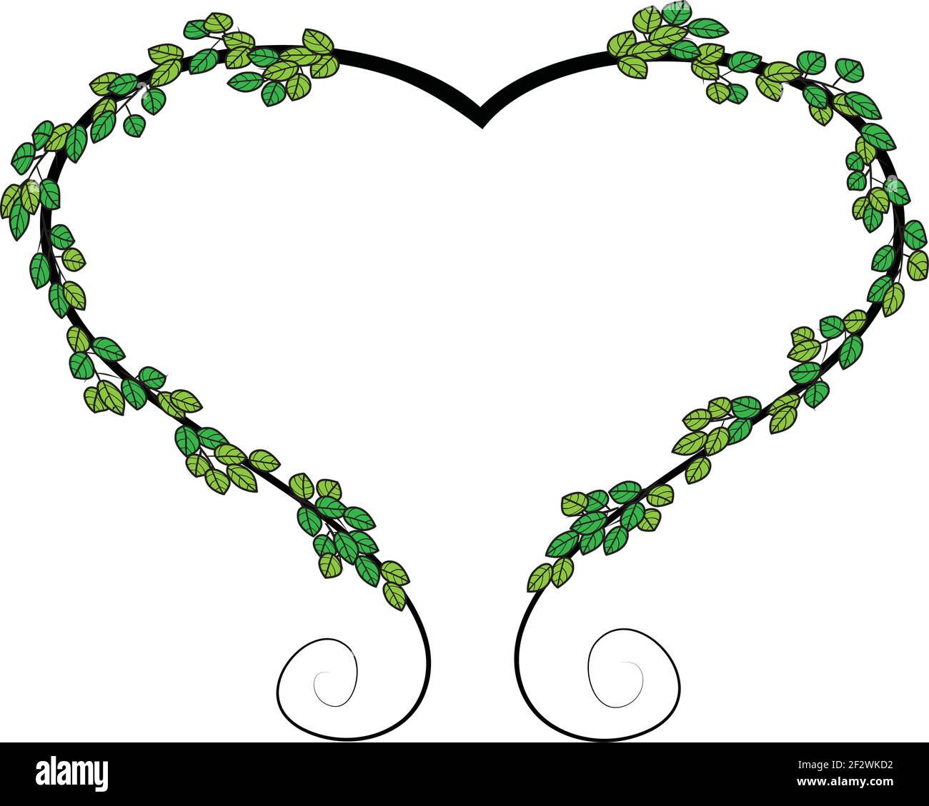 leaf design border frame card background Stock Vector Image & Art - Alamy