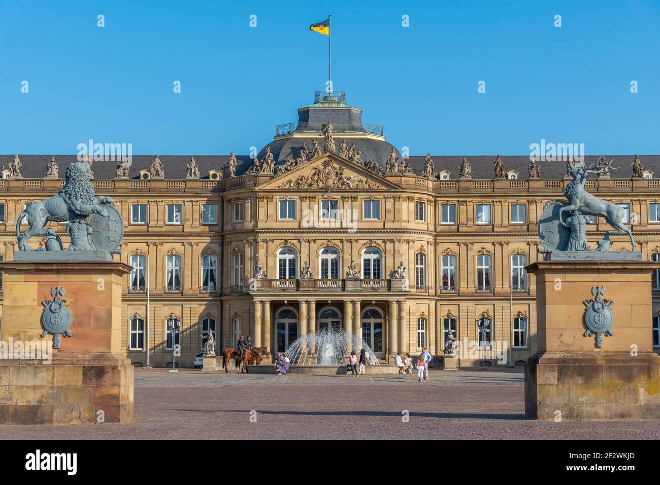 View of the new palace in Stuttgart, Germany Stock Photo - Alamy