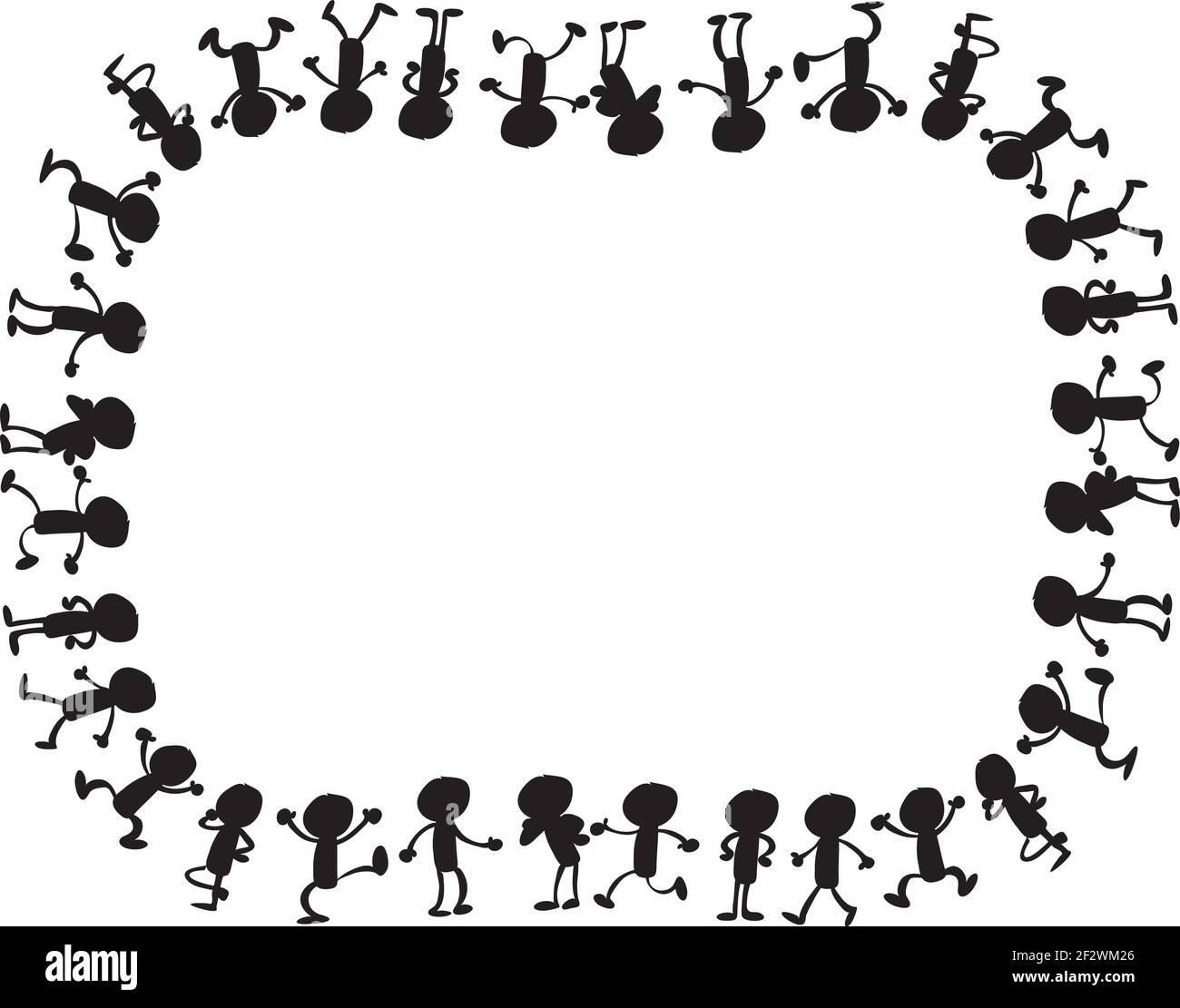 people symbol icon sign border background Stock Vector Image & Art - Alamy