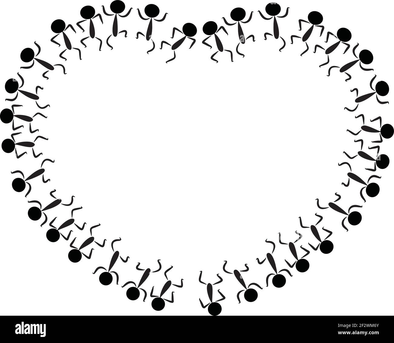 people symbol icon sign border background Stock Vector Image & Art - Alamy