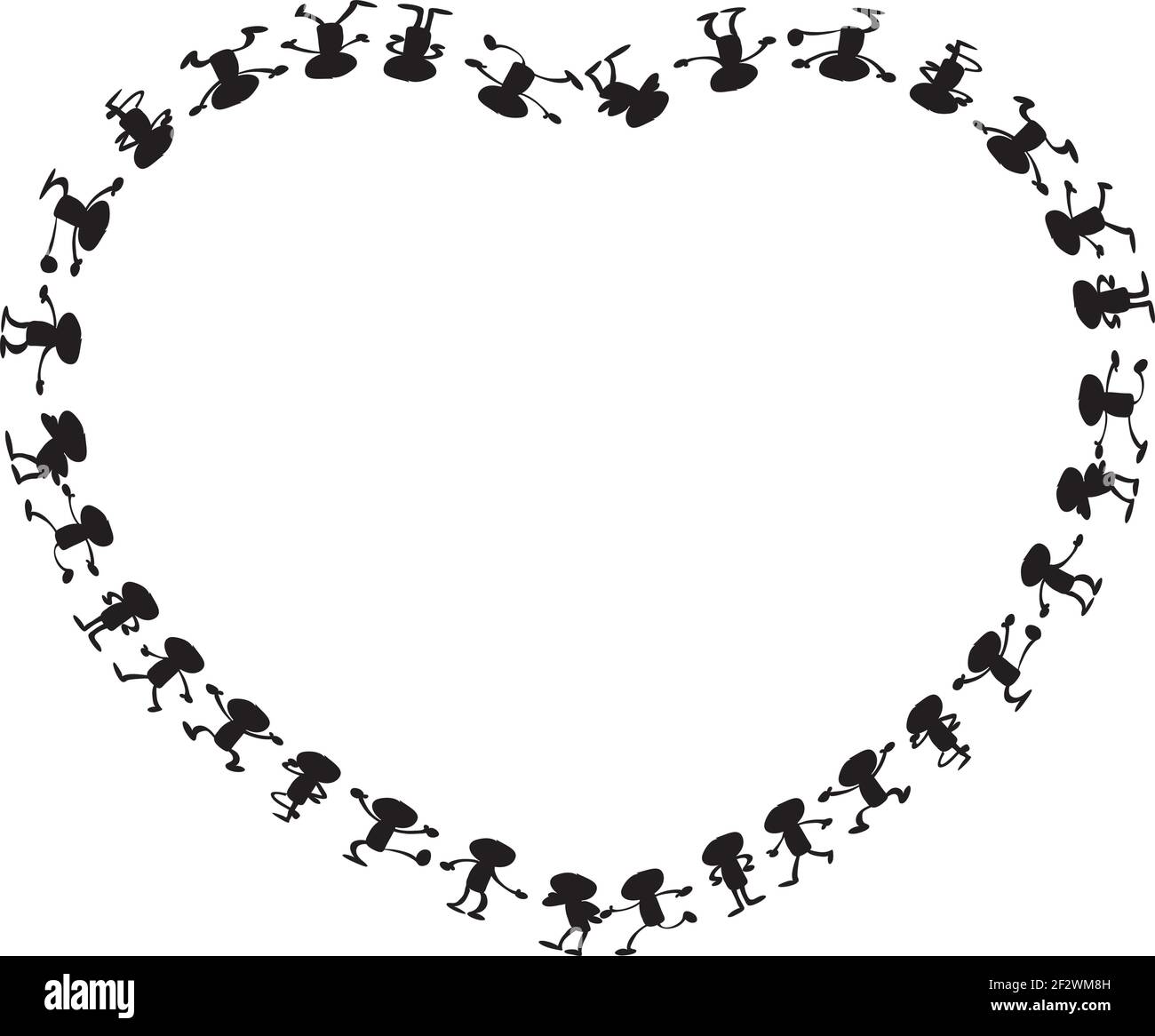 people symbol icon sign border background Stock Vector Image & Art - Alamy