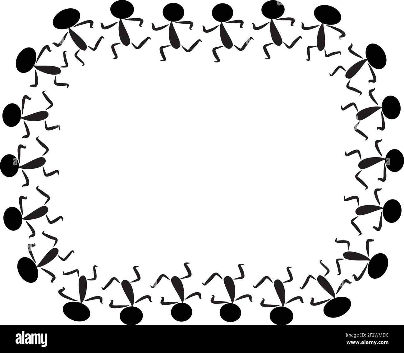 people symbol icon sign border background Stock Vector Image & Art - Alamy