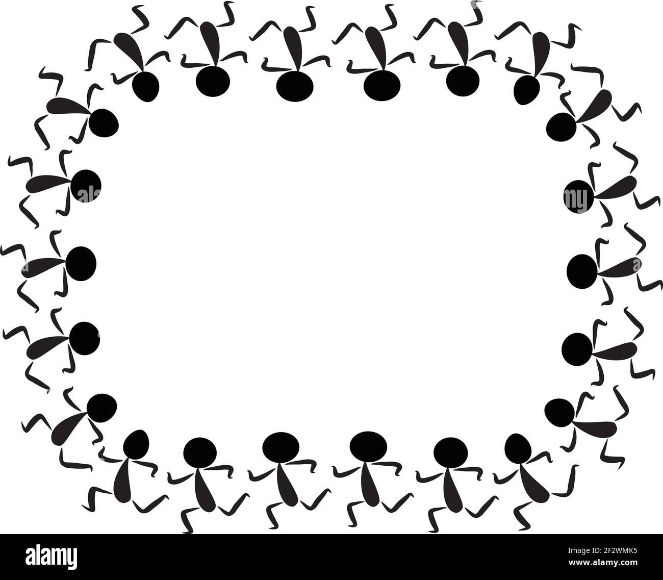 people symbol icon sign border background Stock Vector Image & Art - Alamy