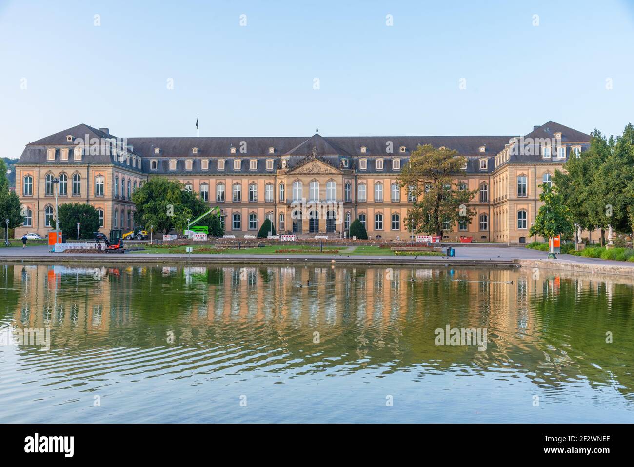 Sunrise view of the new palace in Stuttgart, Germany Stock Photo - Alamy