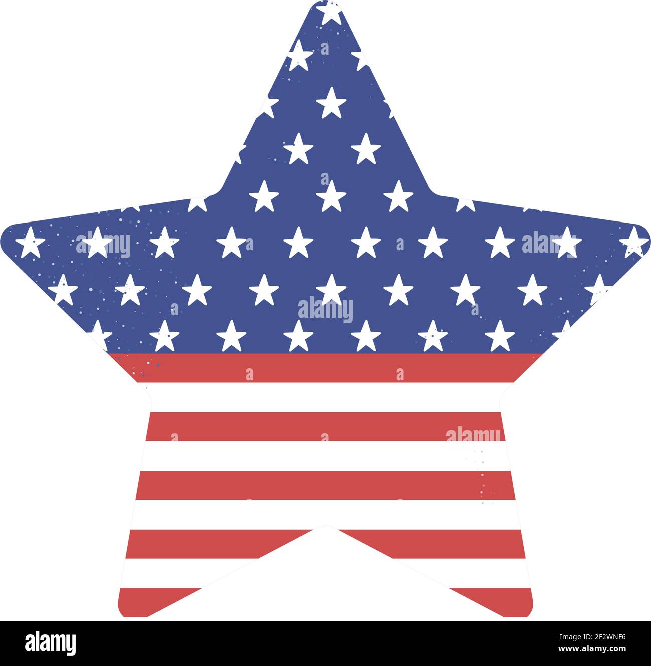 american flag shaped star isolated Stock Vector Image & Art - Alamy