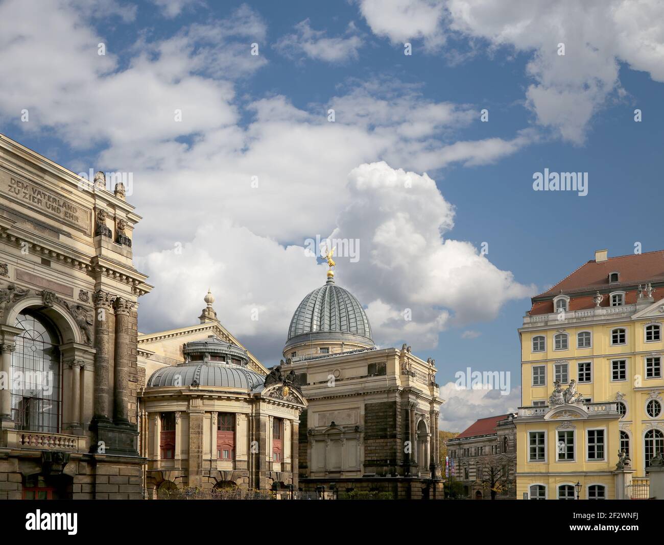 The building in the historic centerof Dresden (landmarks), Germany ...
