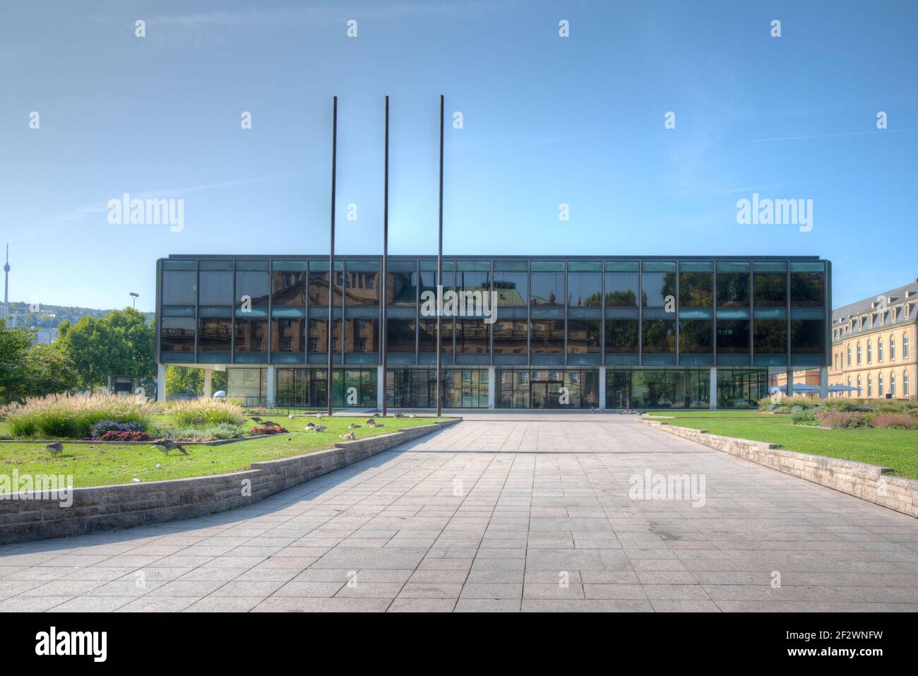 Regional government of Badem-Württemberg in Stuttgart, Germany Stock ...