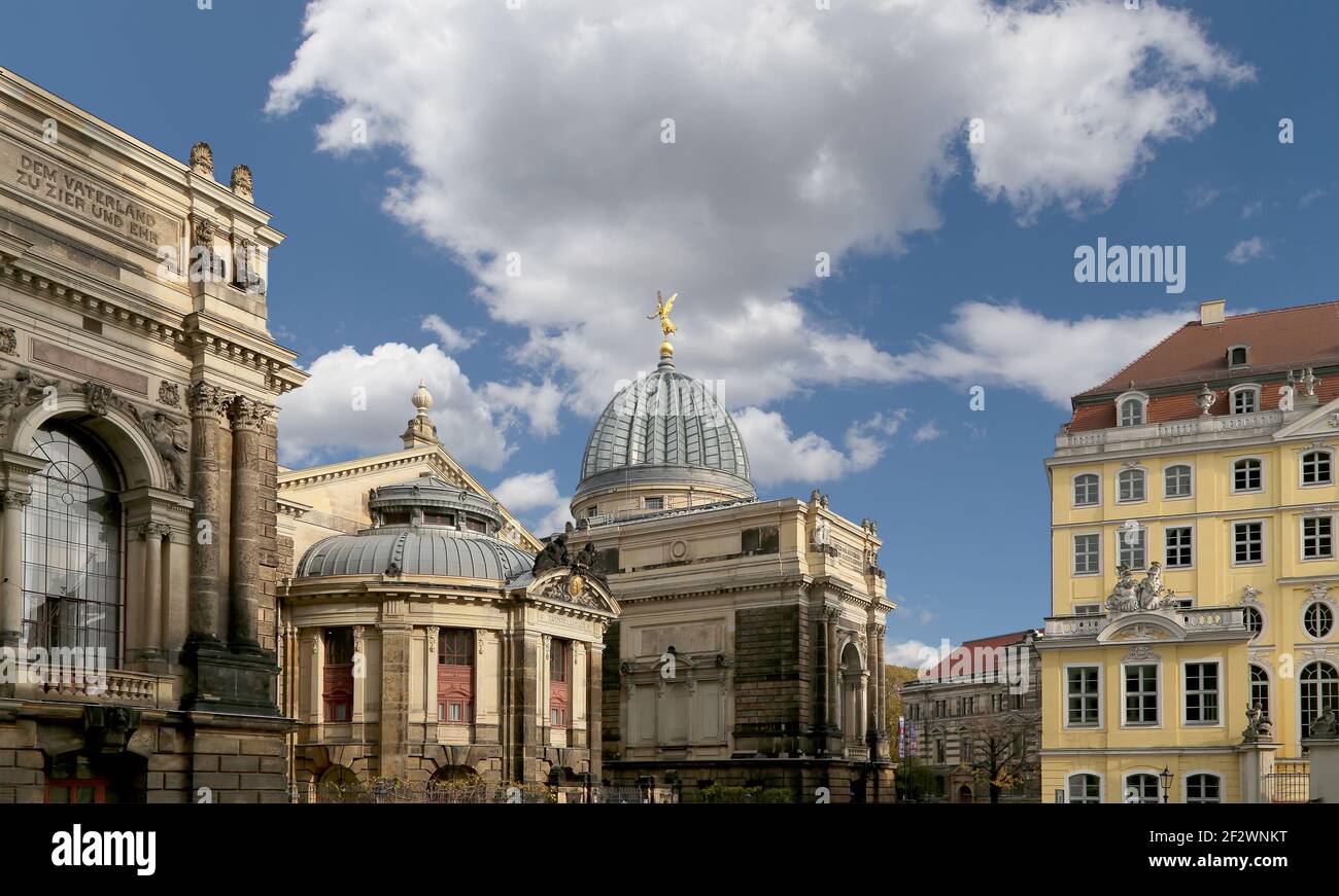 The building in the historic centerof Dresden (landmarks), Germany ...